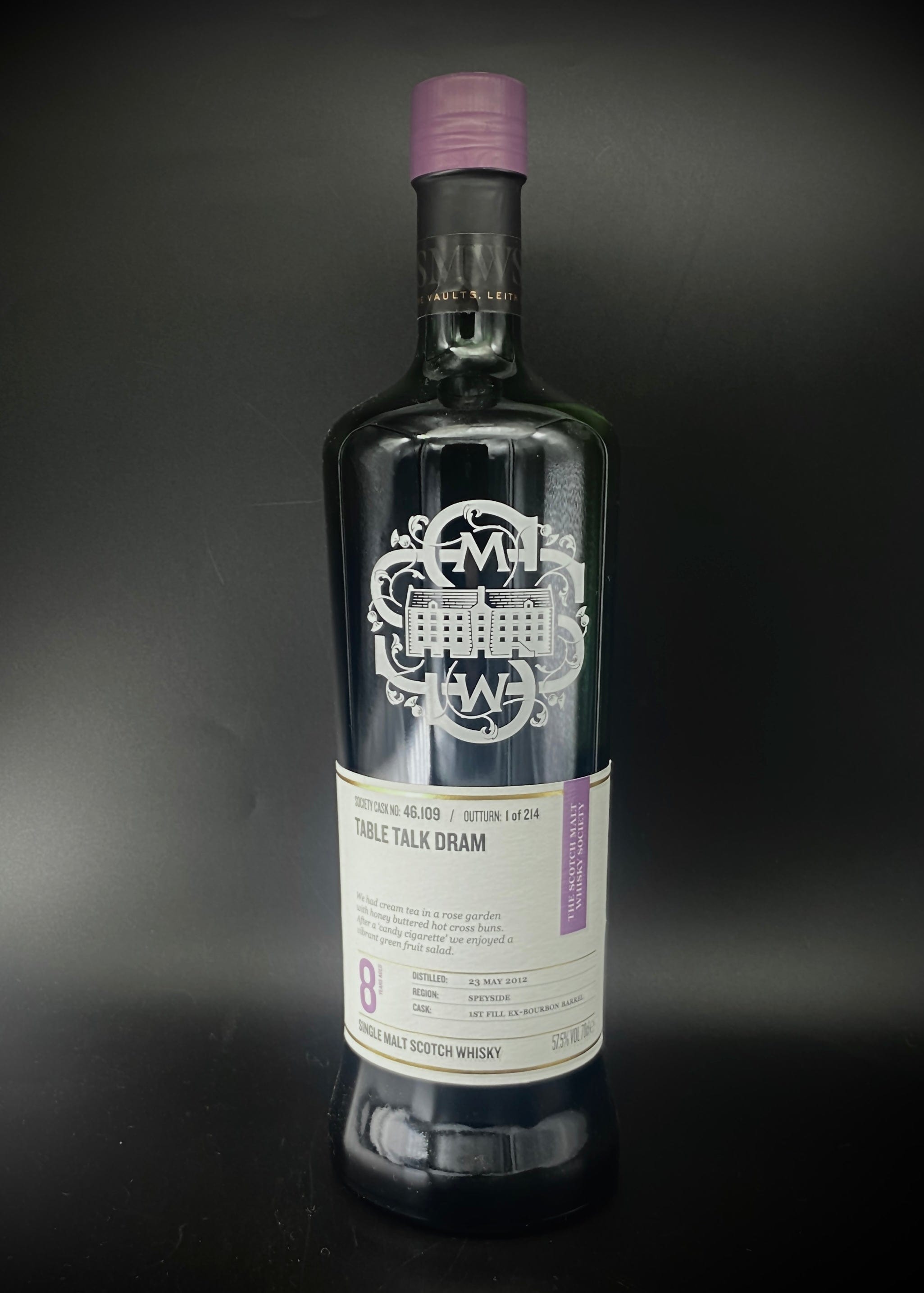 Glenlossie 8y/o SMWS 46.109 Table Talk Dram 57.5%abv 30ml – Horny Pony
