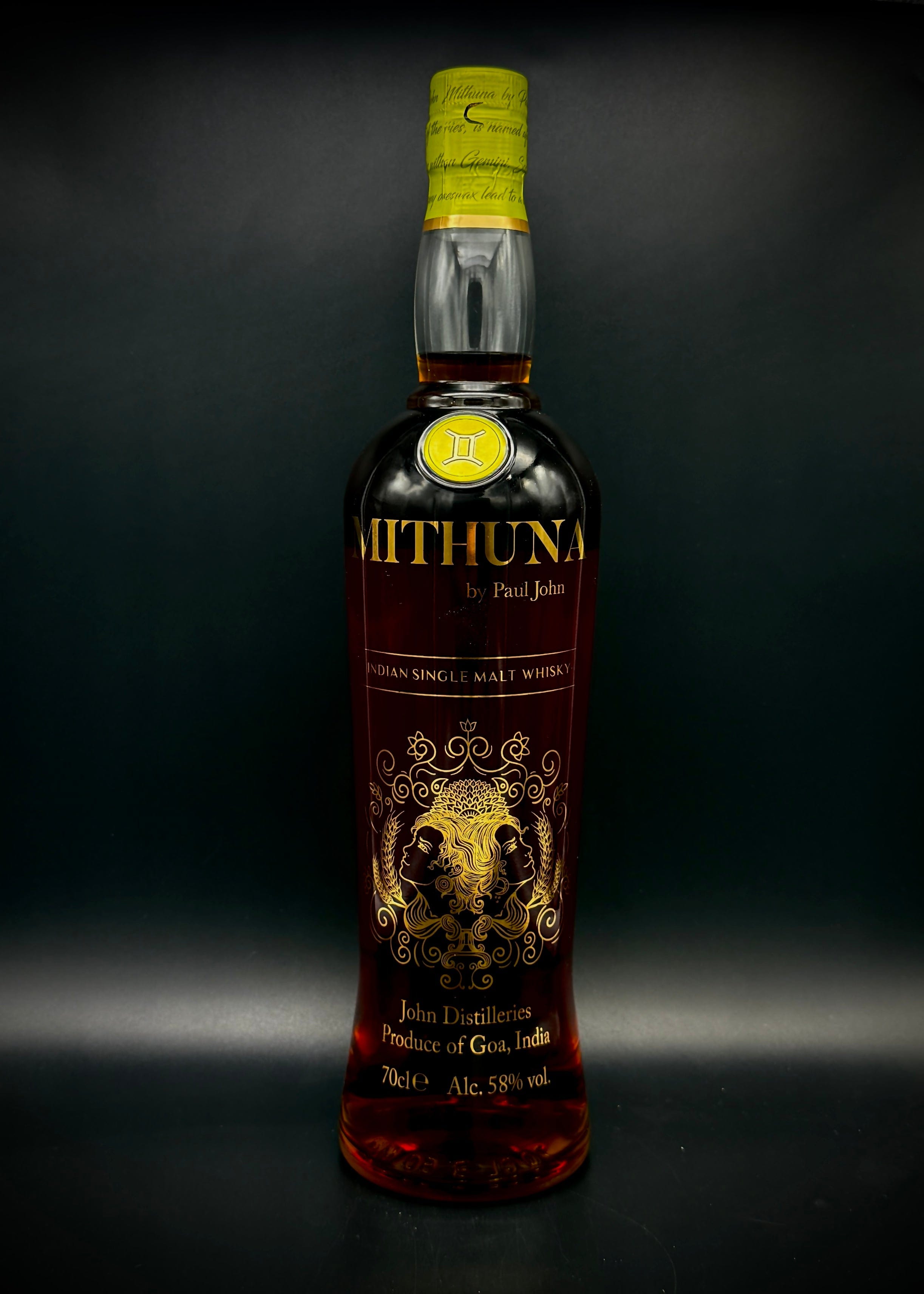 Paul John 'Mithuna' Single Malt Indian Whisky 58%ABV 30ml – Horny Pony