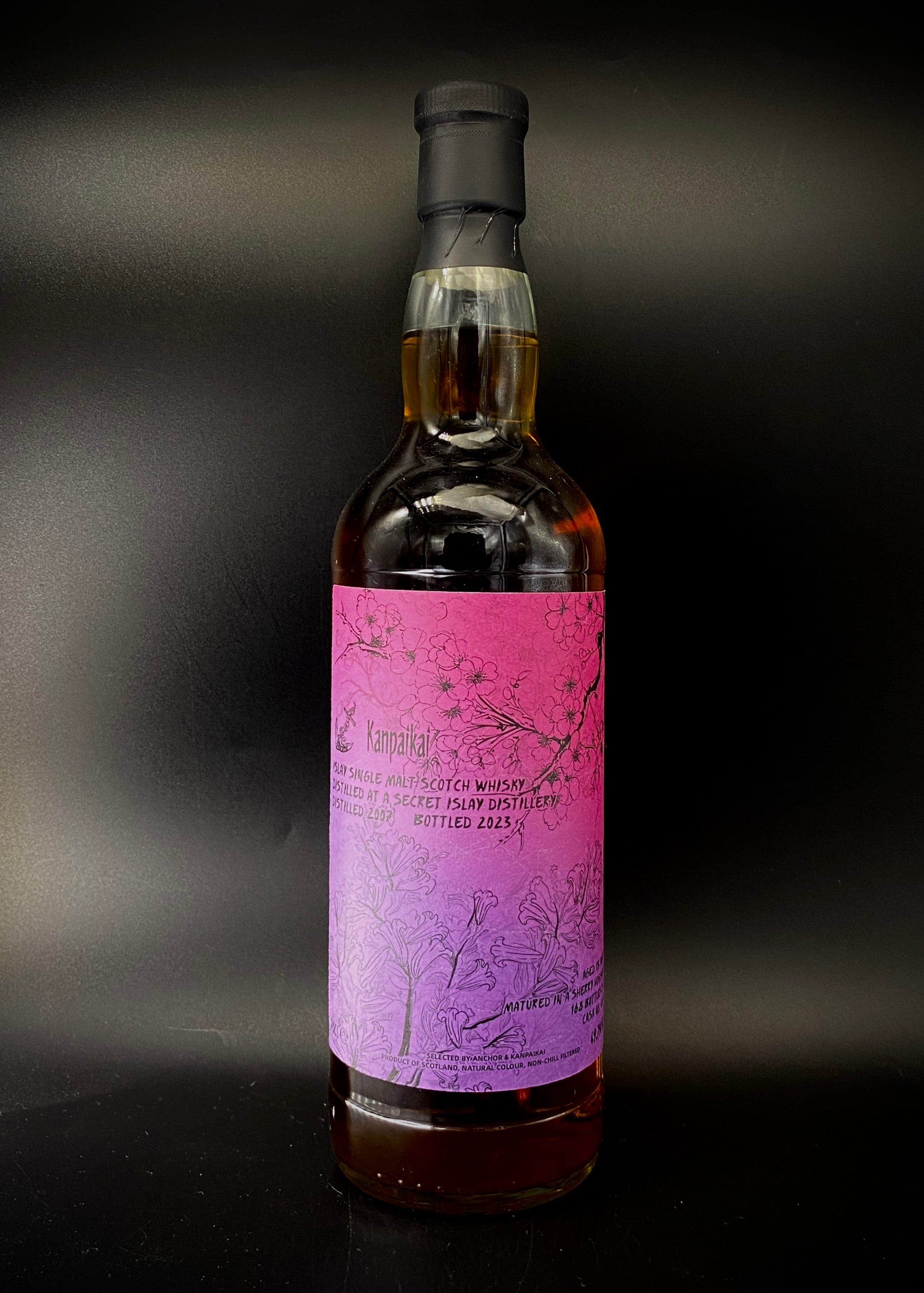 Secret Islay 15y/o (Lagavulin) Anchor/Kanpaikai 49.7%abv 30ml – Horny Pony
