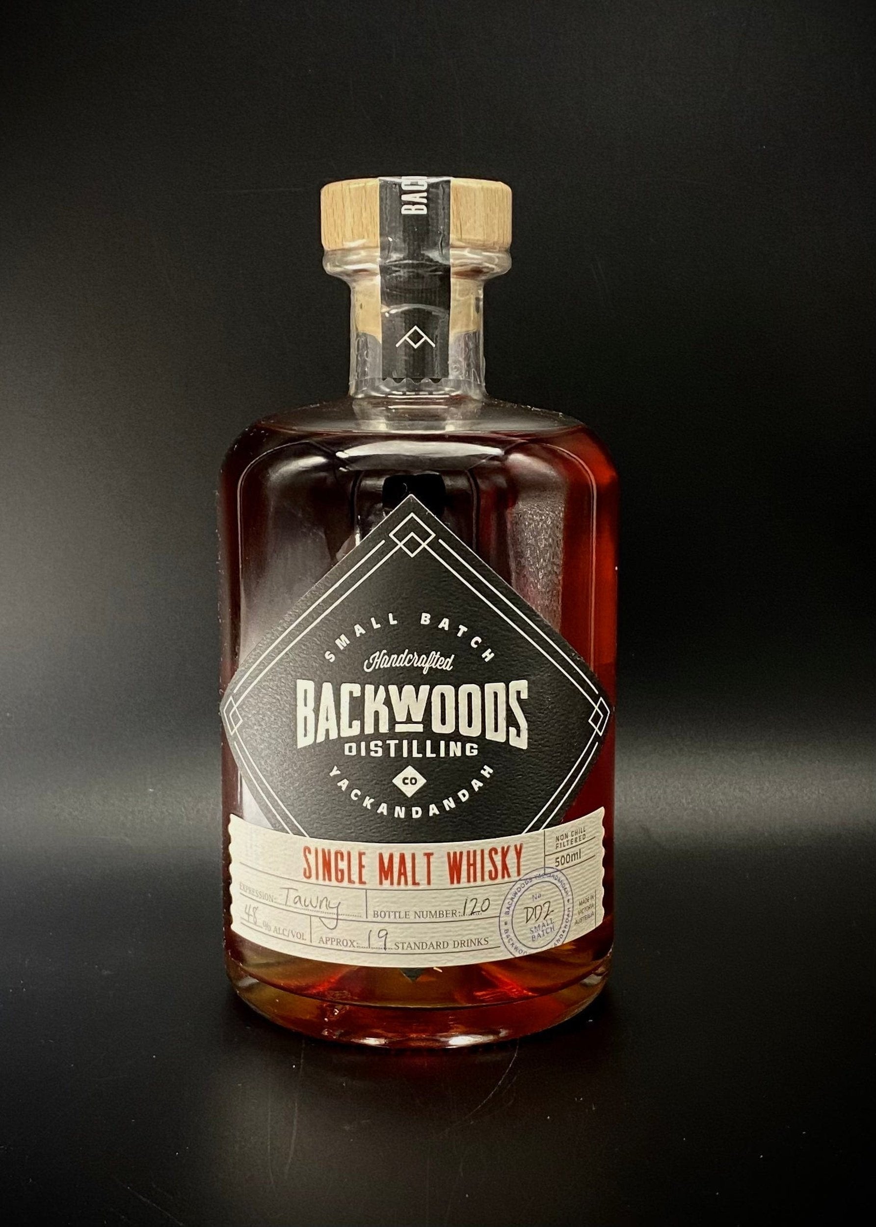 Backwoods Single Malt Whisky Tawny Cask DD2 - 48%ABV - 30ml – Horny Pony